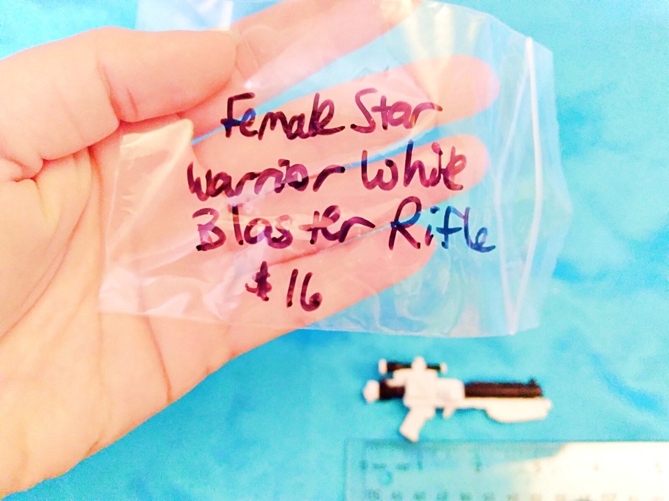 FEMALE STAR WARRIOR BLASTER RIFLE Weapon Action Figure Accessory | eBay