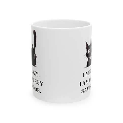Funny coffee mug, sarcastic gift coffee mug, funny lazy cat mug, gift ...