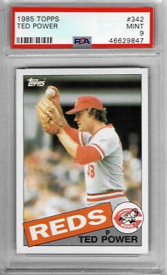 1985 Topps #342 - Ted POWER - PSA 9+++ Reds | eBay