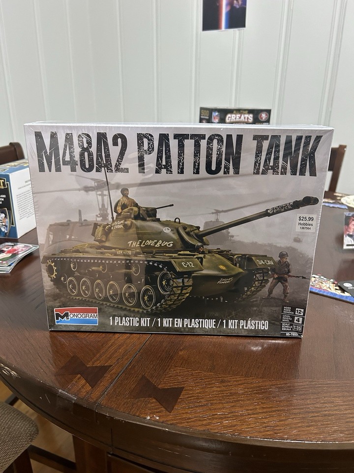 Monogram M48A2 Patton Tank Model 1:35 New Sealed Box | eBay