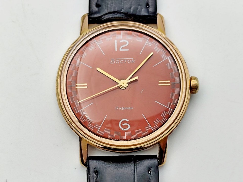 WOSTOK 2409 AU 20 Soviet Vintage Wristwatch 17 Jewels Vostok USSR ...