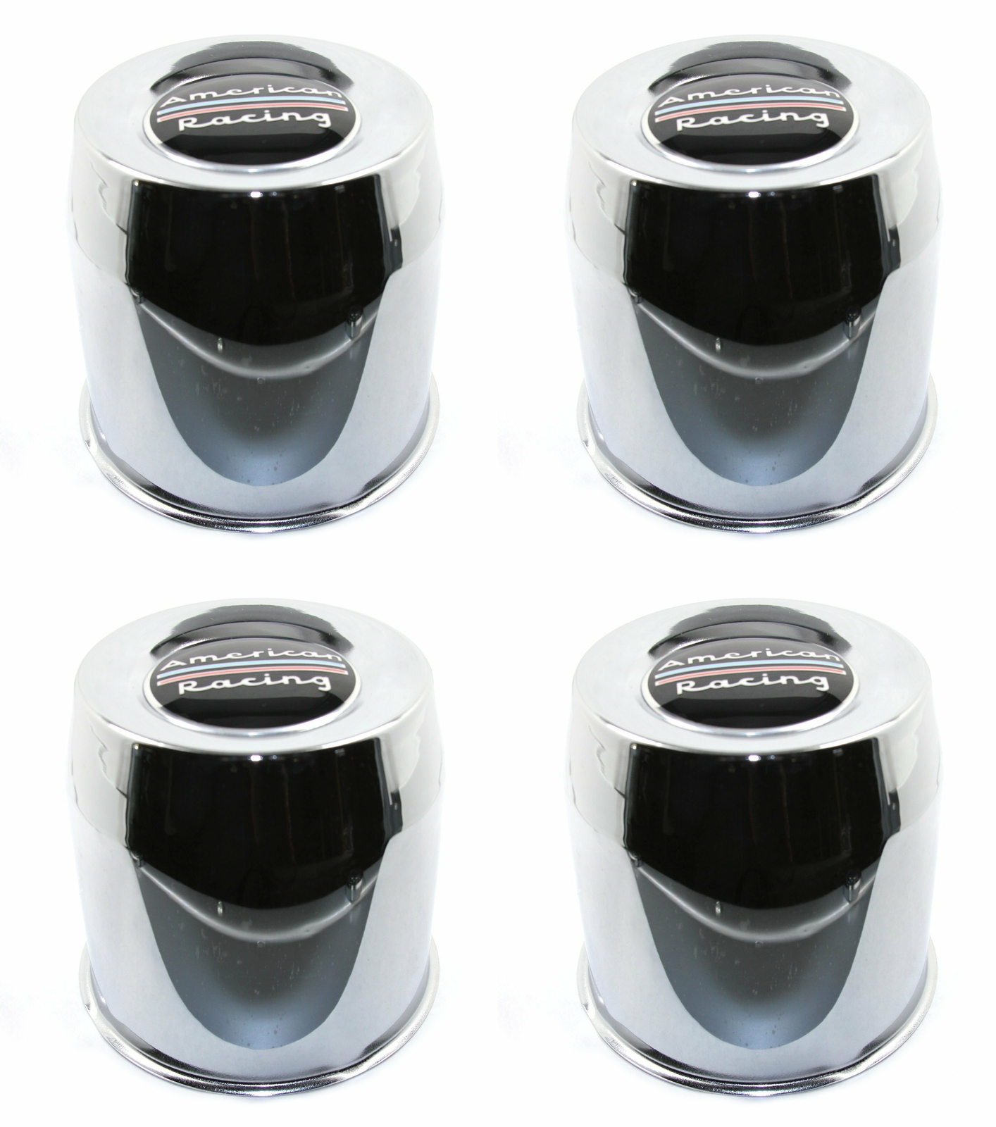 4 American Racing Chrome Wheel Center Hub Caps for 8Lug AR172 Baja ...