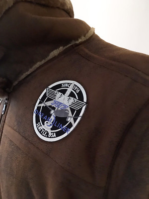PATCH Boeing B787 Bomber Pilot Jacket sew-on or iron-on large fabric ...