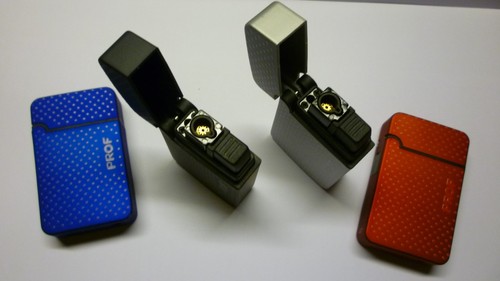 LIGHTER PROF WINDPROOF SMART DOTS BLUE TURBO JET FLAME REFILLABLE 4 ...