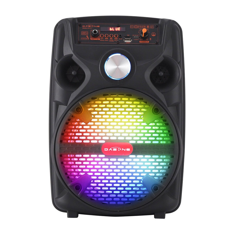 6000W Bluetooth Speaker Sub woofer Heavy Bass Sound System Party & Mic ...
