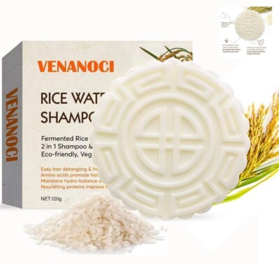 Rice Water Shampoo Bar Soap for Hair Growth Anti Hair Loss Natural ...