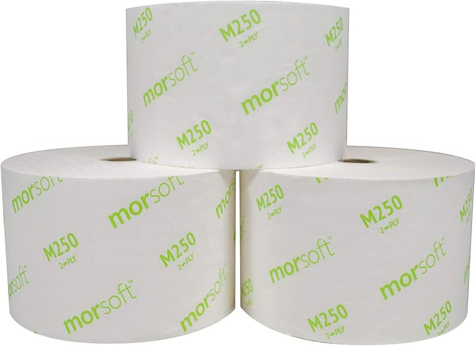 Morcon Paper M250 Mor-Soft Coreless Alternative Bath Tissue White ...