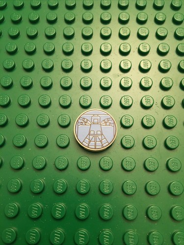 Lego Life On Mars VITRUVIAN Minifigure 2x2 Round Printed Tile LOM ...