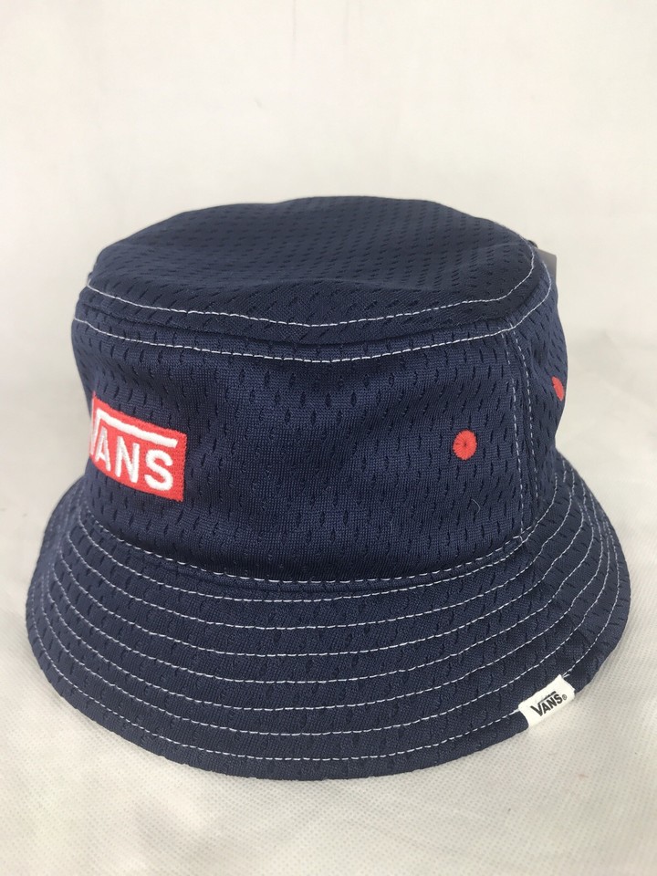 VANS Pro Stitched Bucket Hat, Size Small, Navy Blue Red White ...