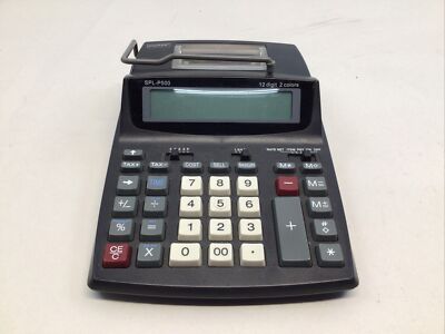 STAPLES PRINTING CALCULATOR SPL-P500 12 DIGIT 2 COLORS FREE SHIPPING | eBay