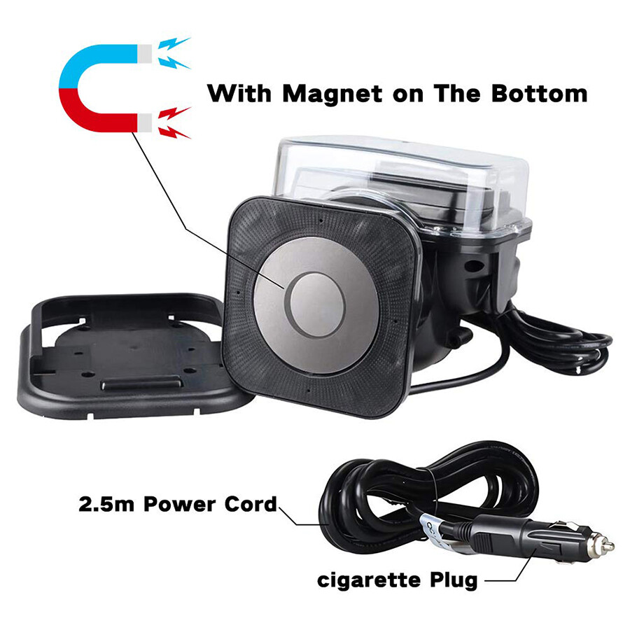 50W LED Search Light 360° Rotating Remote Control Work Light Security ...