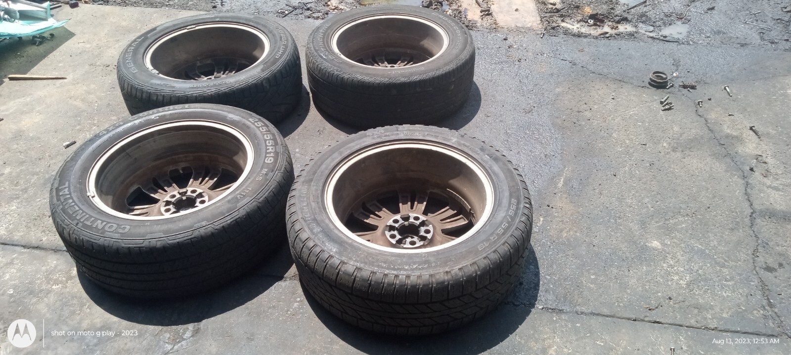 RANGE LAND ROVER HES LR4 L320 L322 OEM SET OF 4 FACTORY WHEEL RIM TIRE ...