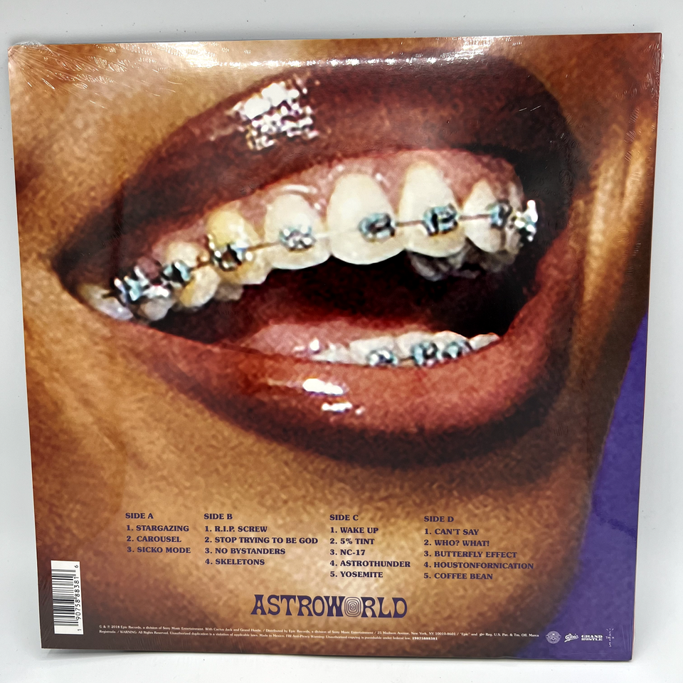 Astroworld - Travis Scott Record, 2018- Limited Addition - Night - New ...