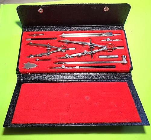 Vintage Gramercy MOBA Large 12 Pc. Drafting Set - Made in Germany | eBay