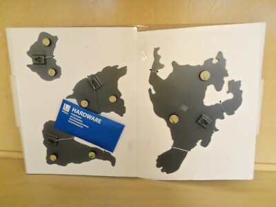 Umbra Mappit World Metal Map Gray Wall Art Continents Magnetic Travel ...