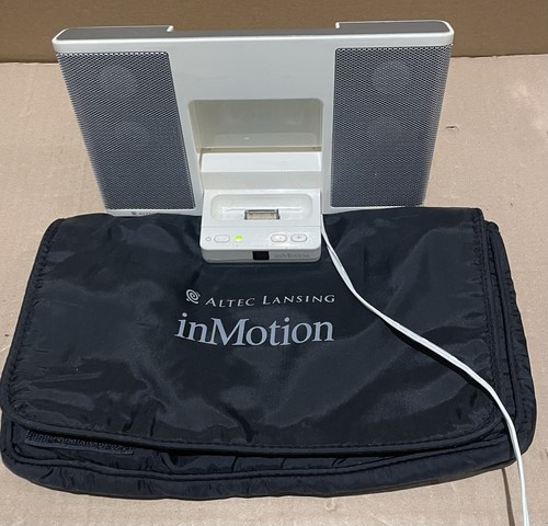 Altec Lansing inMotion iM3 portable speaker - white with case And Power ...