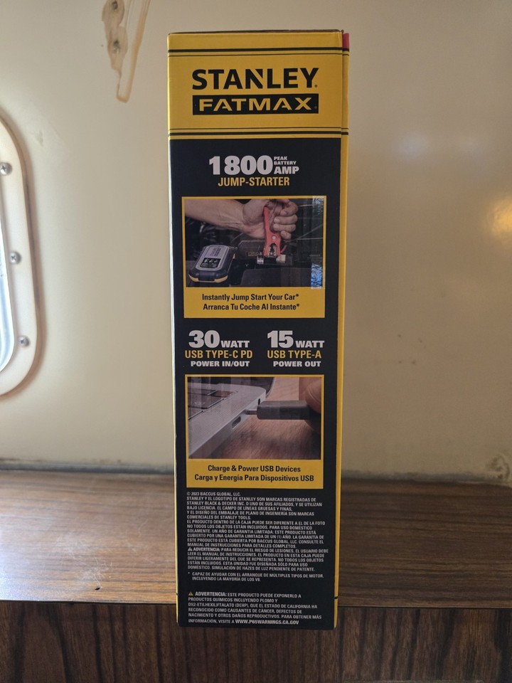 Stanley Fatmax 1800 Amp Jump Starter and USB Power Bank | eBay