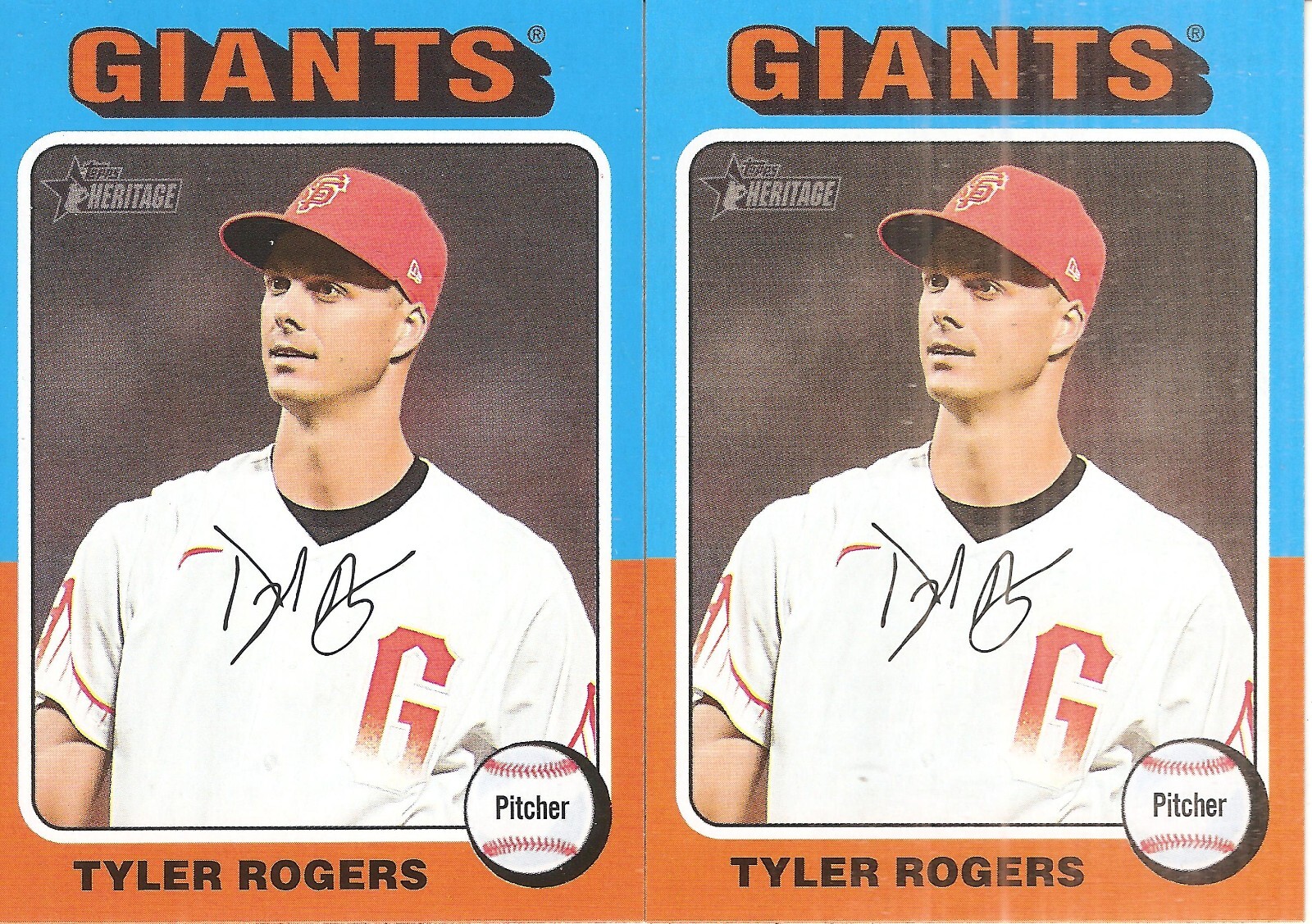 2 CARD 2024 TOPPS HERITAGE TYLER ROGERS BASEBALL CARD LOT #485 | eBay