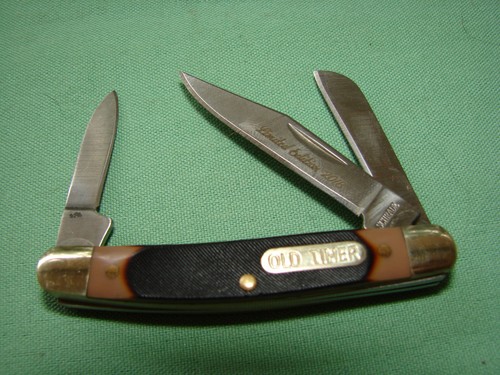 SCHRADE OLD TIMER 3 BLADE JUNIOR STOCKMAN SAWCUT 108OT W2 6333 | eBay