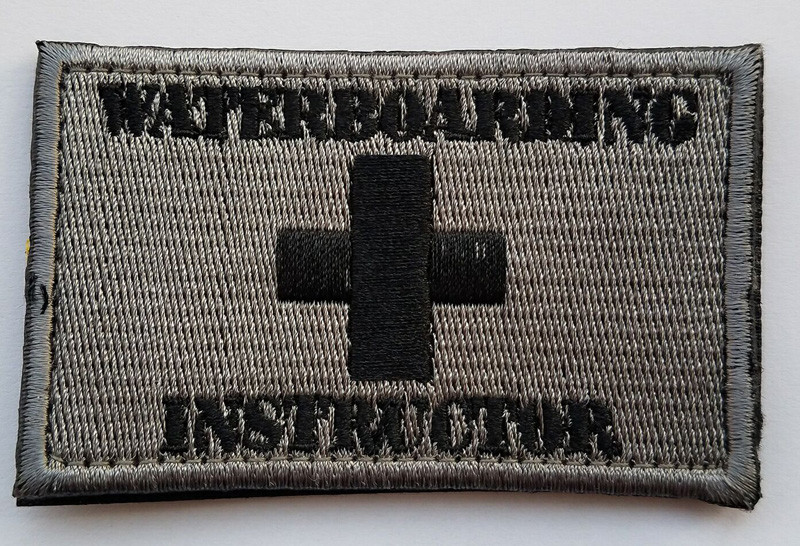WATERBOARDING INSTRUCTOR USA MILITARY TACTICAL ARMY HOOK PATCH GRAY ACU | eBay