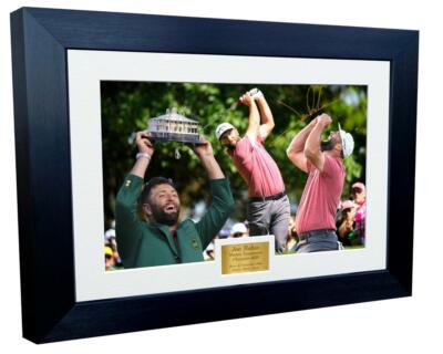 Jon Rahm Signed 12x8 Masters Golf Photo Photograph Autograph Frame ...