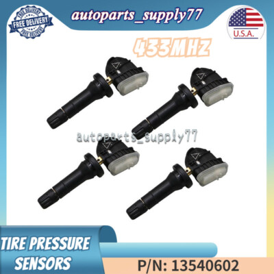 New 4X For GM Parts Tire Pressure Monitoring System 13540602 TPMS ...