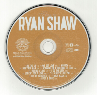 Ryan Shaw - This Is Ryan Shaw (CD disc) 2007 886970574228| eBay