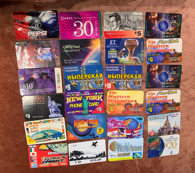 Lot (24) Vintage Prepaid Phone Cards Used | eBay