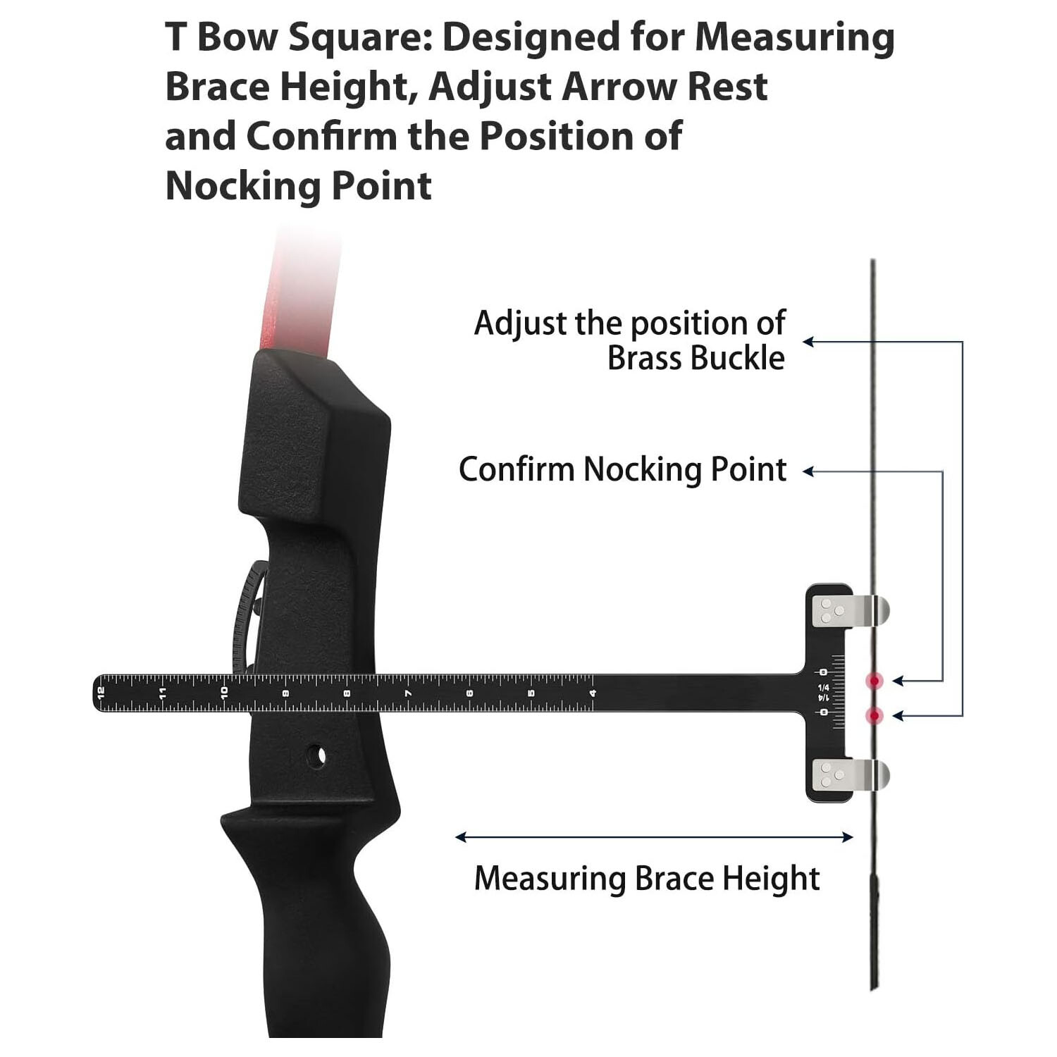 Bow String Nocking Points Pliers Strings Knock Set T Shape Bow Square ...
