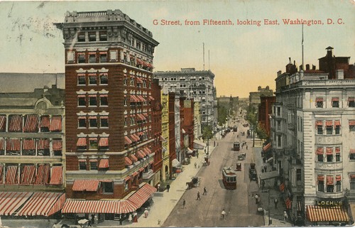Washington DC * G St. from 15th St. View 1913 Oval Cancel | eBay