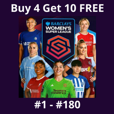 WSL Panini Women's Super League Stickers 2024 #1 - #180 | eBay