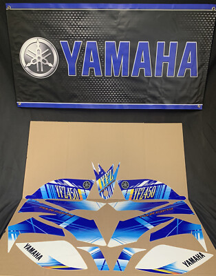 Yamaha YFZ450 STICKERS DECALS Graphic Kit NOS BLUE YFZ 450 450R OEM "A5 ...