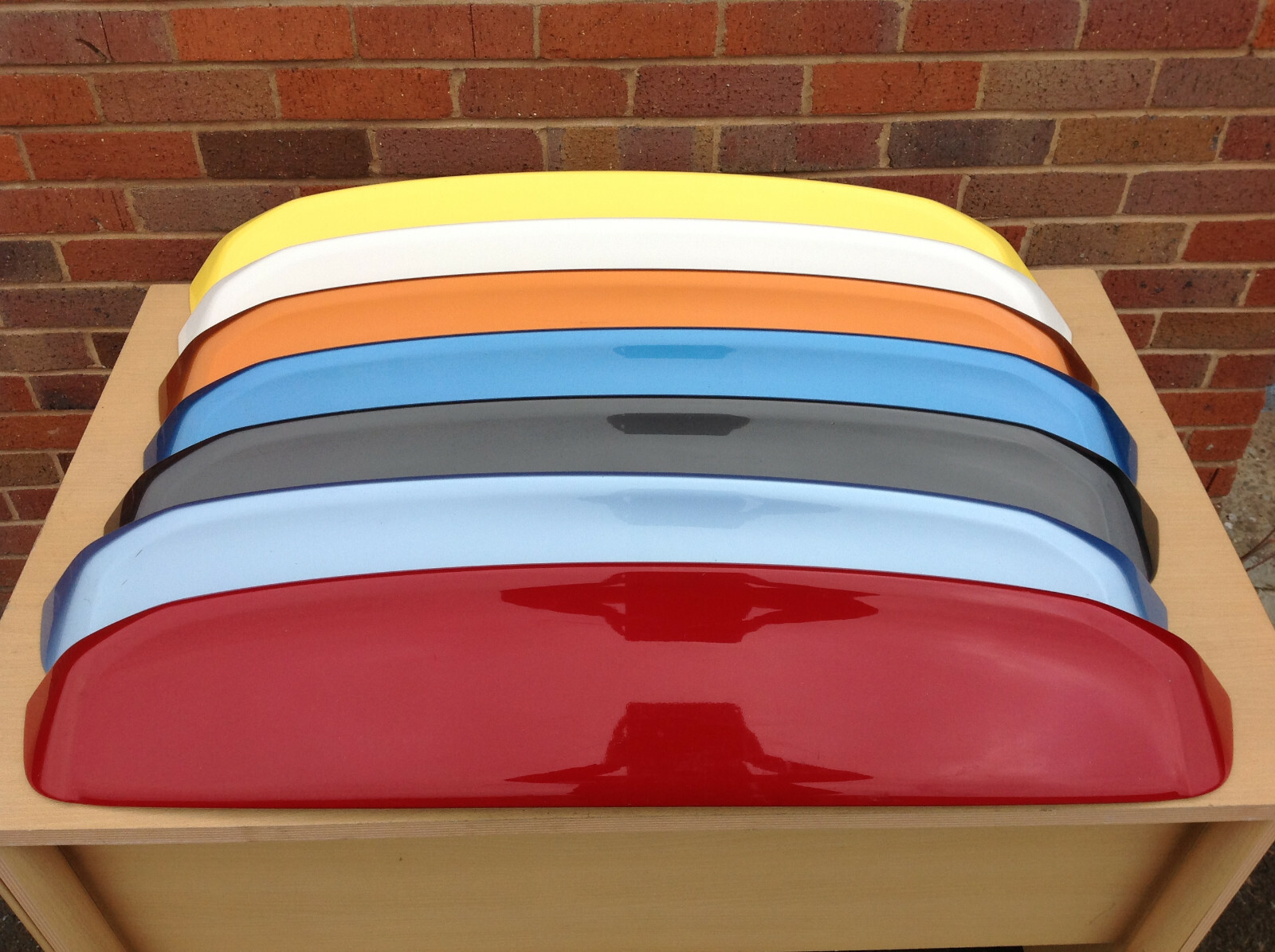 MG3 Mg 3 REAR SPOILER CHOOSE THE COLOUR: YELLOW,ORANGE,RED,LIGHT BLUE ...