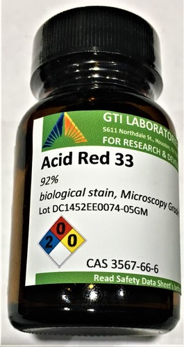 Acid Red 33, 92%, biological stain, Microscopy Grade | eBay