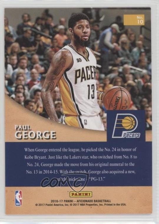 2016 Aficionado Magic Numbers Artist's Proof Red (Purple) 4/99 Paul ...