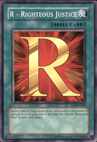 R - Righteous Justice EOJ-EN040 Yugioh | eBay