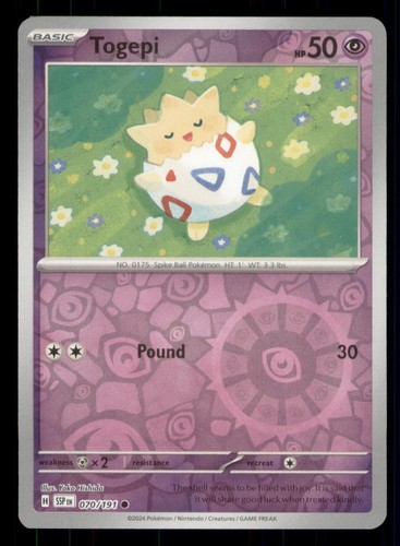 Togepi SV08: Surging Sparks #070/191 Common Reverse Holo Pokemon NM | eBay