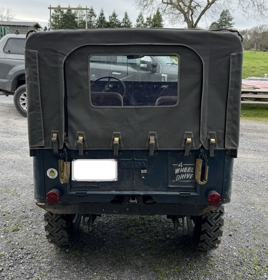 CANVAS SOFT TOP FOR JEEP WILLYS CJ2A,CJ3A,3B FITS ON CIVIL BOWS | eBay