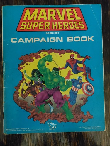 Marvel Superheroes Basic Set Campaign book RPG TSR | eBay