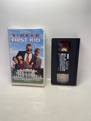 First Kid (VHS 1996) - Clam Shell Case, Disney (Starring Sinbad ...