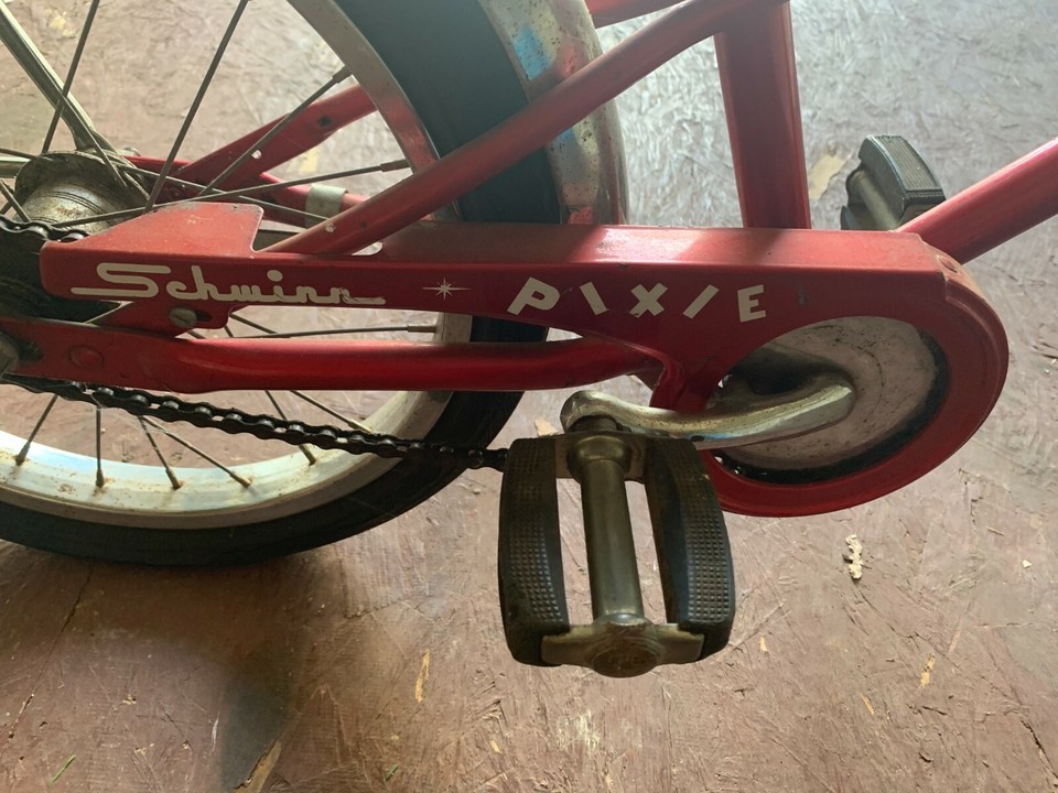 Vintage Schwinn Red Pixie Bicycle Original 46" x 29" | eBay