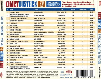 VARIOUS ARTISTS - CHARTBUSTERS USA: SPECIAL COUNTRY EDITION NEW CD ...