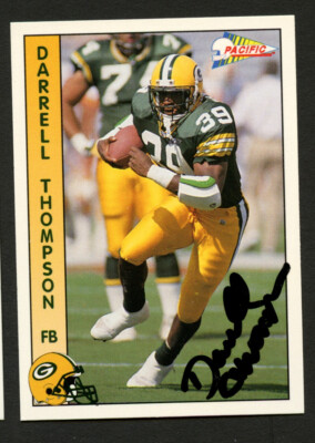 Darrell Thompson #108 signed autograph auto 1992 Pacific Football ...