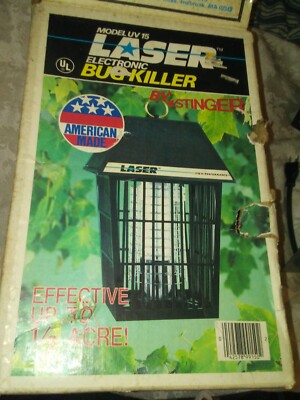 Model UV 15 Stinger Electronic Bug Killer Bug Zapper Laser USA Read ...