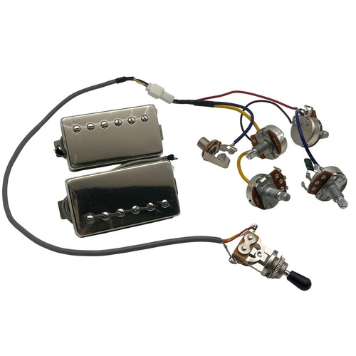 1 Set Electric Guitar Humbucker Pickup AInico 5 2V2T with Pro Wiring ...