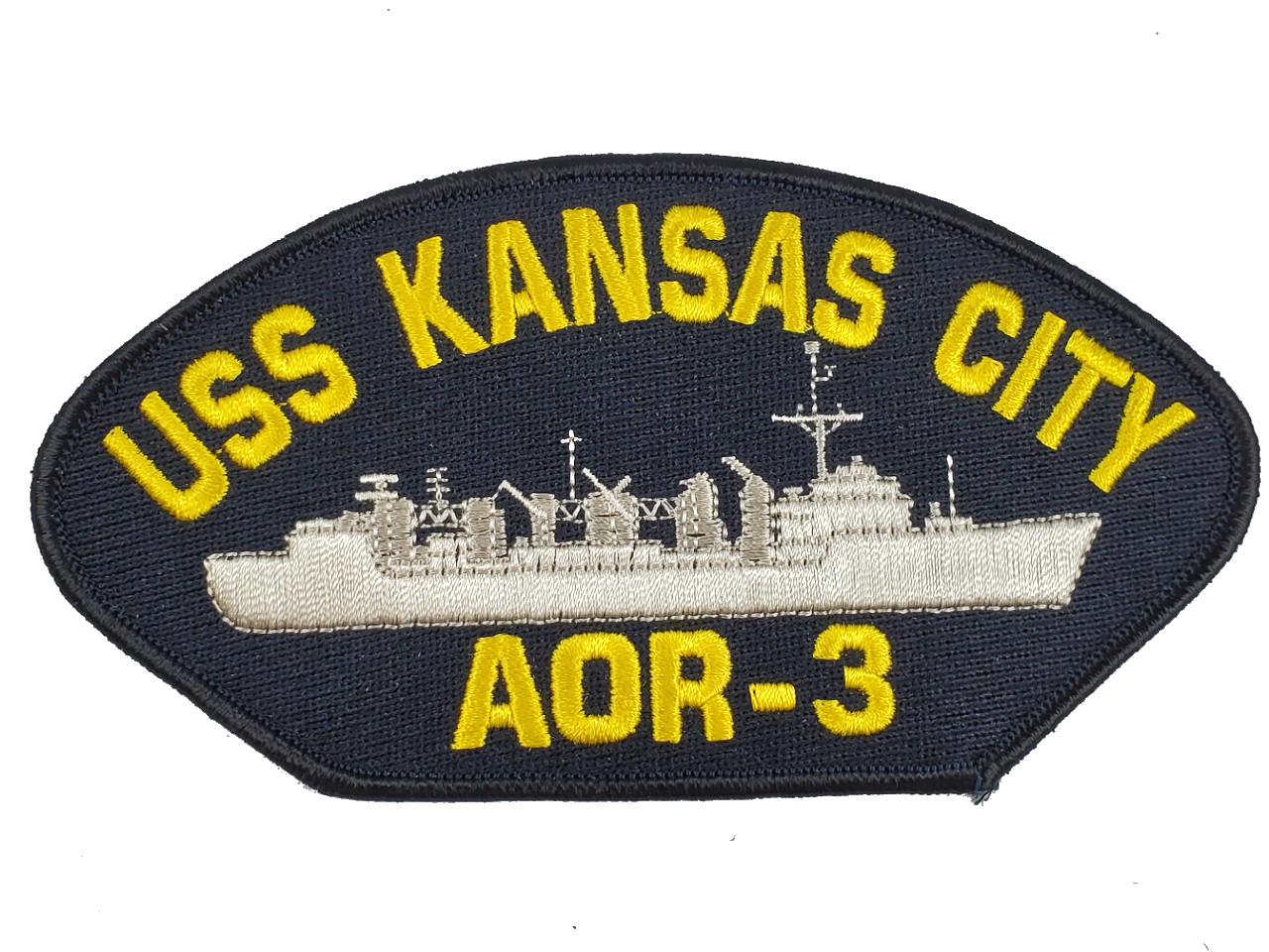 USS Kansas City AOR-3 Ship Patch - Great Color - Veteran Owned Business ...