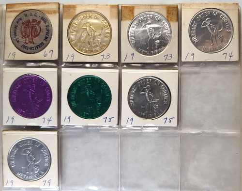 RARE Lot of 8 Military order Cooties Doubloons New Orleans Mardi Gras 1969-1979 | eBay