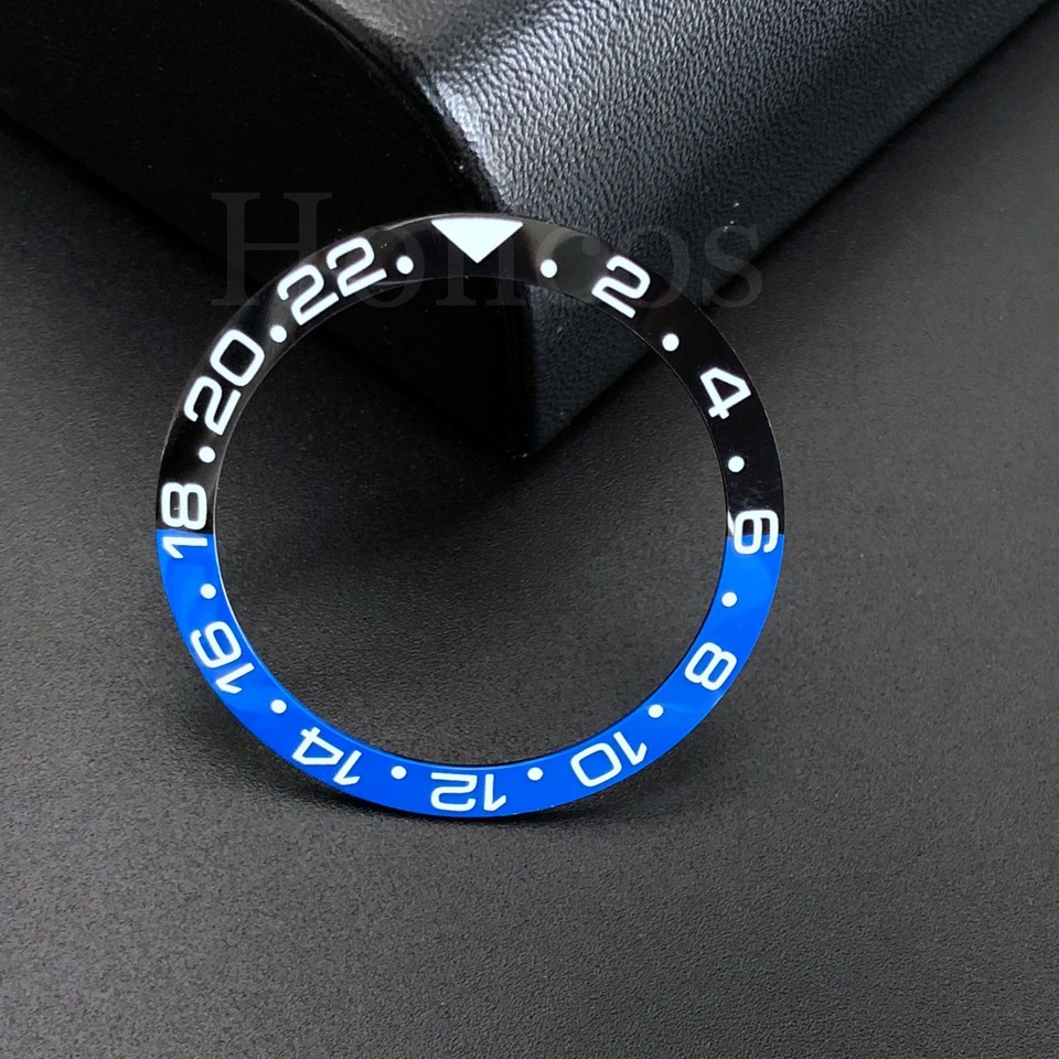 38MM Ceramic Bezel Insert Ring GMT Planet Ocean Diver Vintage fits for ...