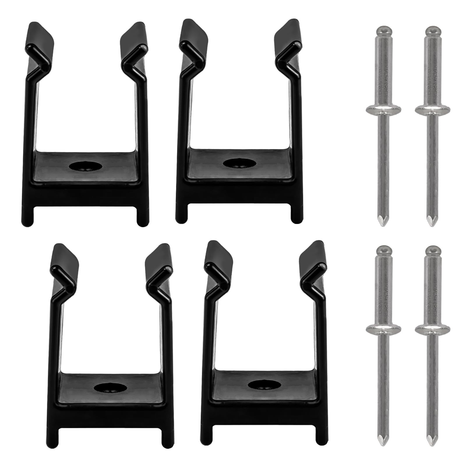 4 Pack Pontoon Boat Top Bimini Clips 1-1/4 Inch Square, Tube Frame ...