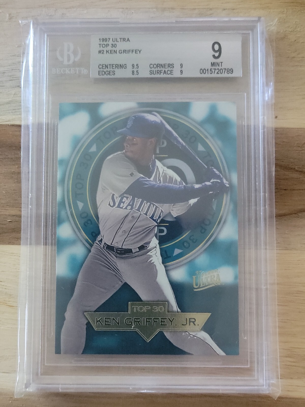 1997 FLEER ULTRA TOP 30 KEN GRIFFEY JR #2 BGS 9 MINT SEATTLE MARINERS ⚾ ...